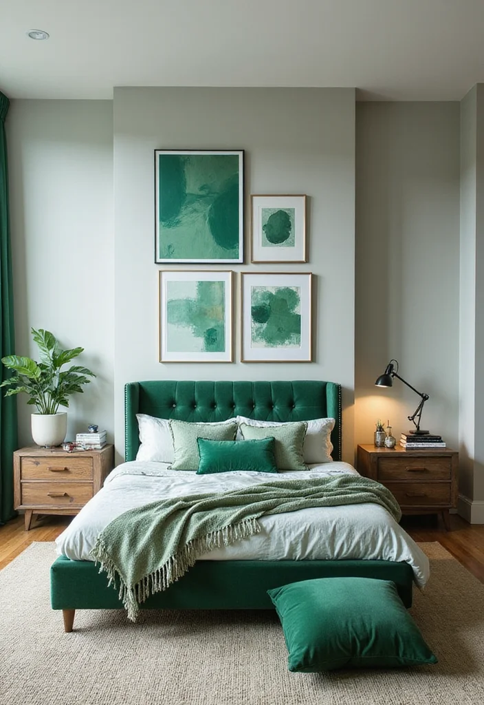 12 Emerald Green Bedroom Ideas for Rich Sophisticated Calm - Homedoro